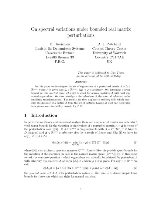 pdf on spectral variations under bounded real matrix perturbations