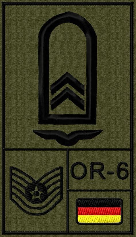 Bundeswehr Rangabzeichen Mit NATO Rangcode Luftwaffe EBay