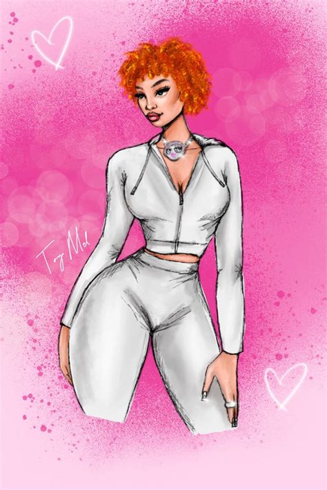 Digital Illustration Fan Art Of Rapper Ice Spice Ice And Spice