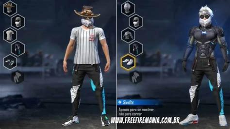 6 combinações de roupas e skins da Calça Angelical no Free Fire Free