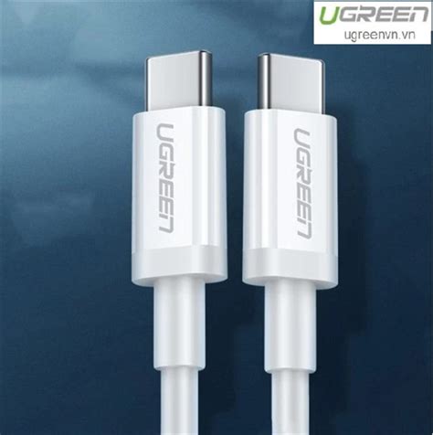 Cáp sạc dữ liệu USB Type C to USB Type C dài 1 5M hỗ trợ PD 60W Ugreen