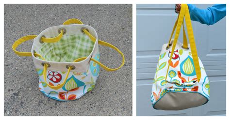 Convertible Bucket Bag Free Sewing Pattern
