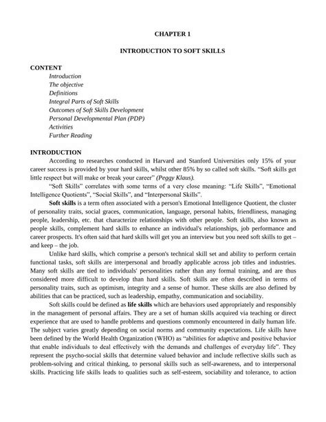 pdf chapter 1 introduction to soft skills content introduction dokumen tips