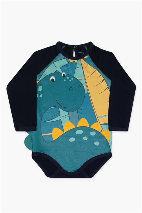 Body praia bebê e infantil dinossauro Aplicação Lojista Dedeka