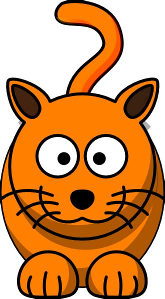 Orange Feline Clip Art At Clker Vector Clip Art Online Royalty