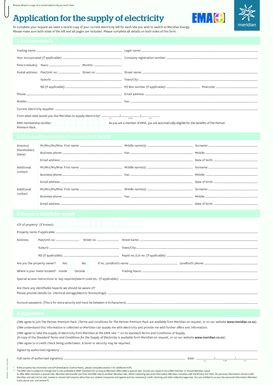 Fillable Online Ema Co EMA Application Form Ema Co Fax Email Print