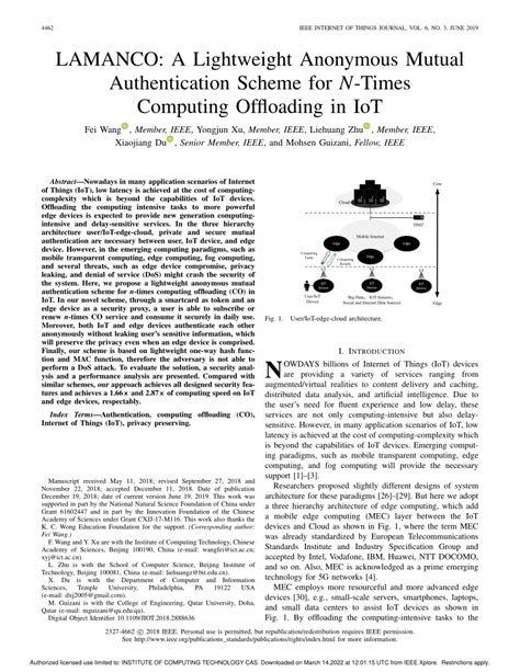 pdf lamanco a lightweight anonymous mutual authentication scheme for n times computing
