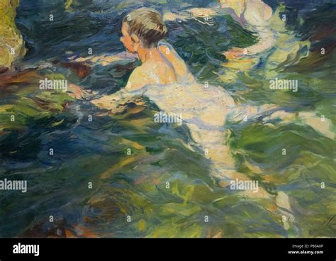 NADADORES JAVEA SOROLLA 1905 MUSEO SOROLLA Stock Photo Alamy