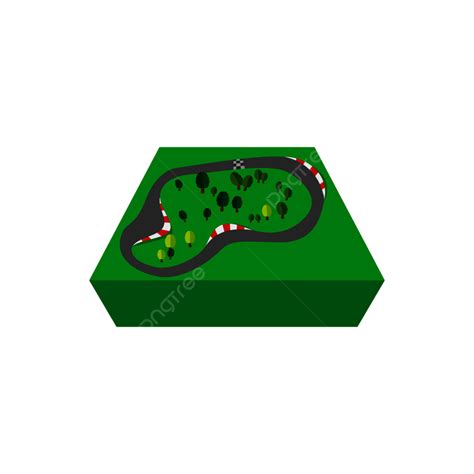 Icono De Dibujos Animados De Pista De Carreras PNG Dibujos Insignia