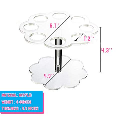 Buy Ice Cream Cone Holder Stand With 8 Holes Capacity Clear Acrylic