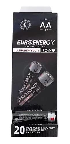 Pack X20 Pilas Aa Euroenergy Zinc 1 5v Ultra Heavy Duty Lh MercadoLibre