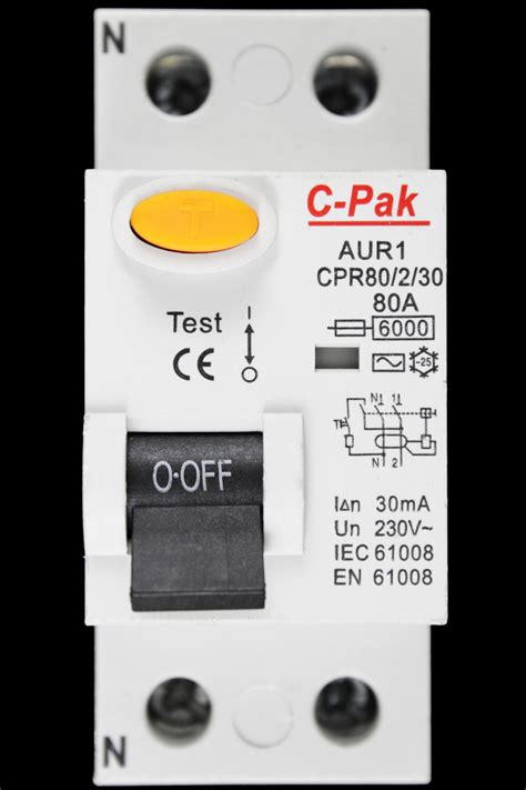 C Pak Ma Double Pole Rcd Type Ac Aur Cpr Used