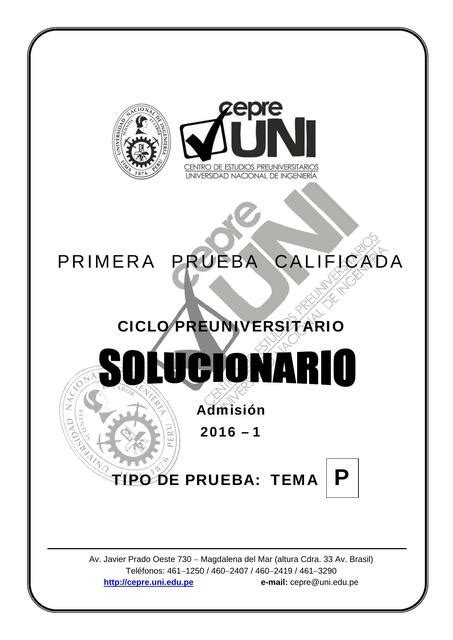 CepreUNI Solucionario de 1ra practica 1 TI cepre u Ramos Castrejón