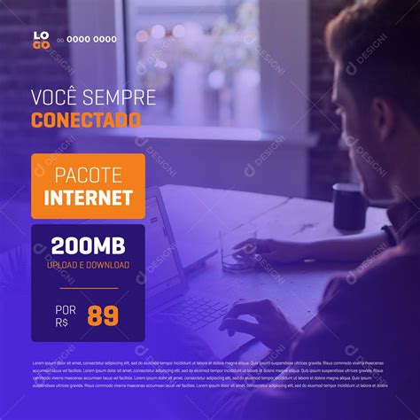 Social Media Provedor De Internet Pacote De Internet Social Media PSD