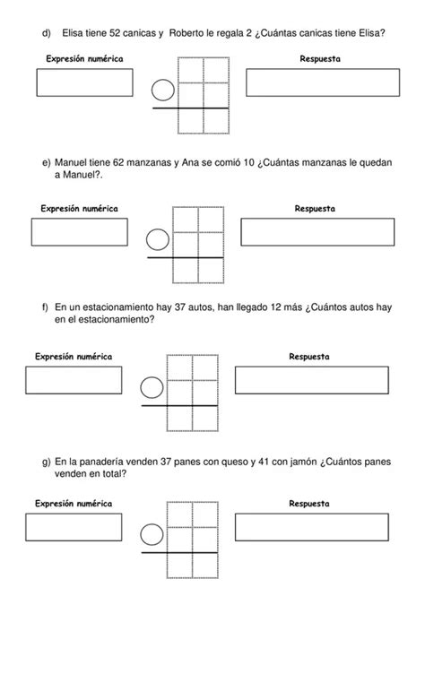 2º Básico Guía problemas sumas y restas vertical sin reserva profe