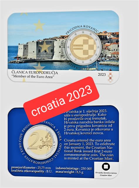 Croazia 2023 Monete A Circolazione Ordinaria Di Tutti I Paesi Dell