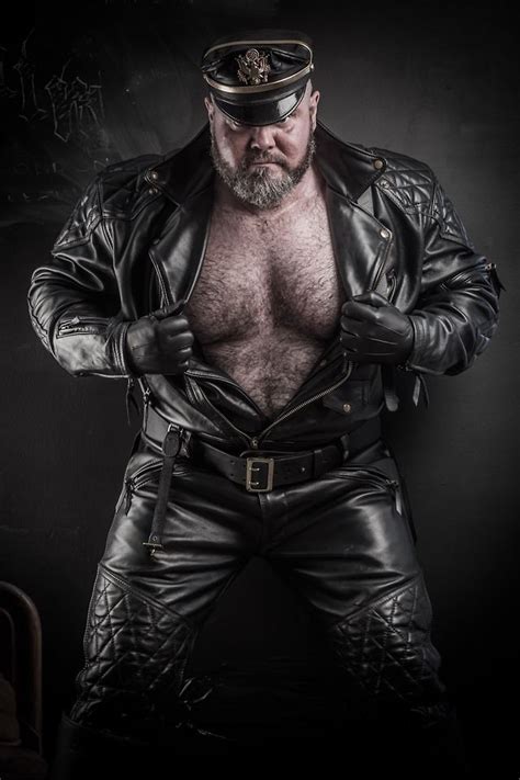 DaddyBear Leather Fashion Men Leather Men Bear Leather