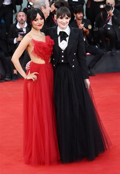 In Photos Venice Film Festival Jenna Ortega Winona Ryder Promote