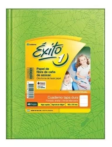Cuaderno Exito Tapa Dura N1 Verde Manzana Rayado