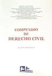 Compendio De Derecho Civil Manuel Albaladejo Garcia