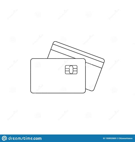 Icono De La Tarjeta De Cr Dito Ejemplo Del Vector Dise O Plano Stock