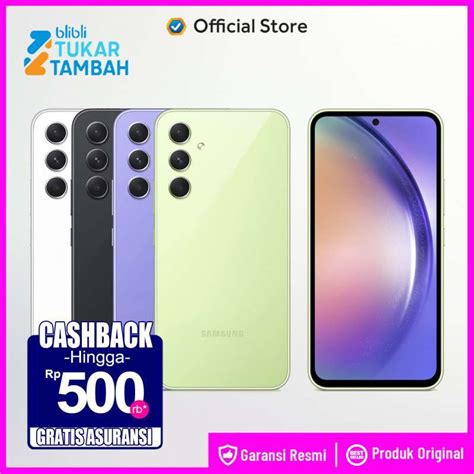 Promo Samsung A54 8 128GB 5G Garansi Resmi Black Lime Violet White