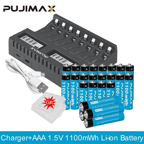 PUJIMAX Bater As De Litio Recargables 1 5 V AAA 1100mWh USB Original