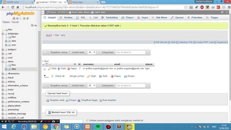 jquery ajax database 2 retrieve mengambil data tanpa refresh youtube