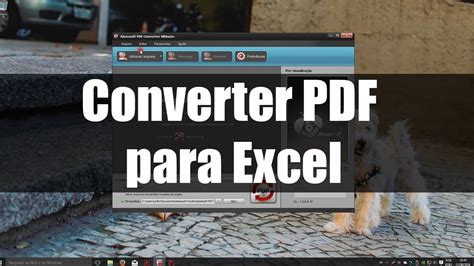 como converter um pdf para excel youtube