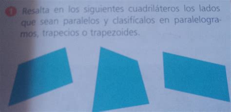 INTERACTIVO Resalta en los siguientes cuadriláteros los lados que sean