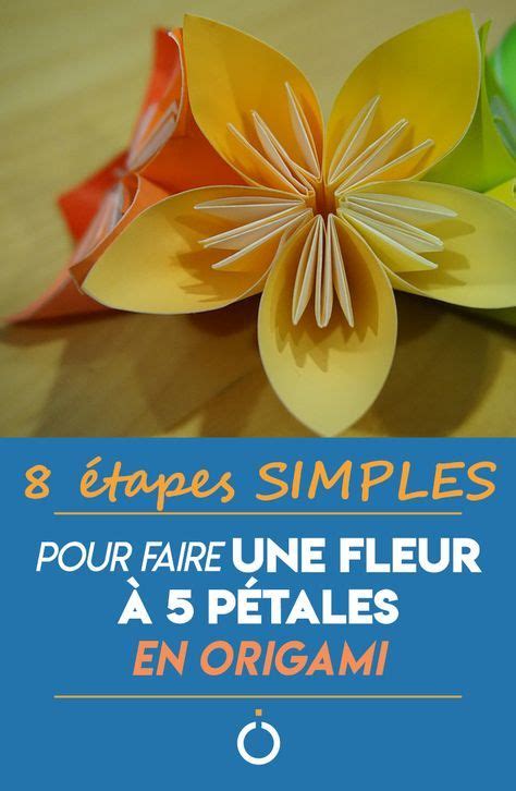 Comment faire une fleur à 5 pétales en origami 9 étapes