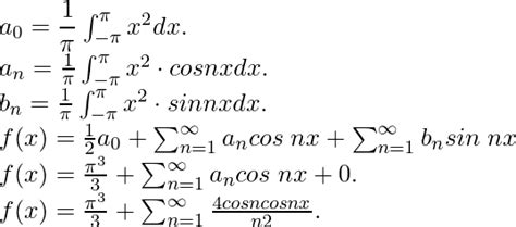 Fourier Series Formula Definition And Solved Examples