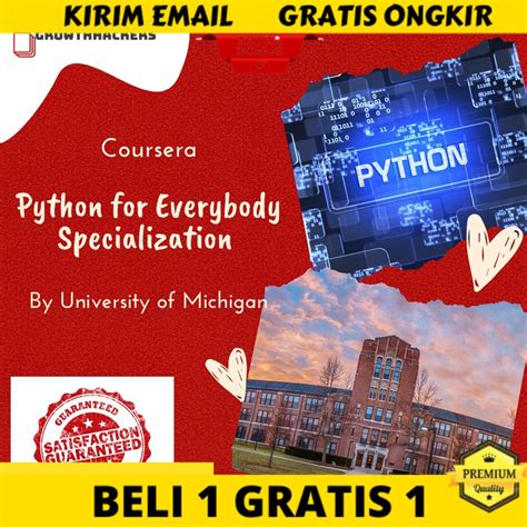 Jual Coursera Python For Everybody Specialization By University Of