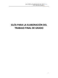 Guía para elaborar un Trabajo Final de Grado us gu 237 a para