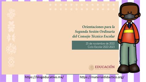 Orientaciones para la segunda sesión ordinaria del consejo técnico