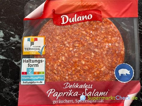 Dulano Paprika Salami 200g Preis Angebote Kalorien Nutri Score