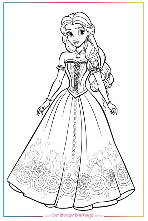 Rapunzel Para Colorir Cantinho Art S Magic Rapunzel Para Colorir