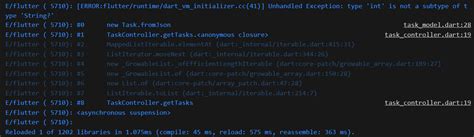 Json Unhandled Exception Type Int Is Not A Subtype Of Type String Stack Overflow