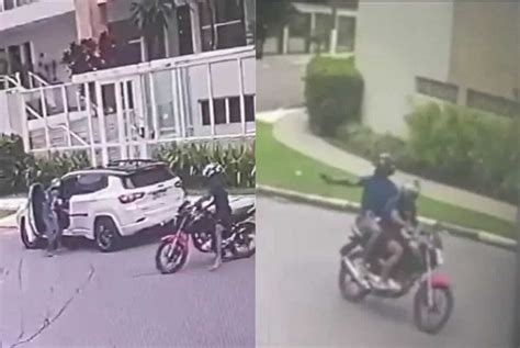 Assalto Em Guaruj Termina Persegui O E Troca De Tiros Assista