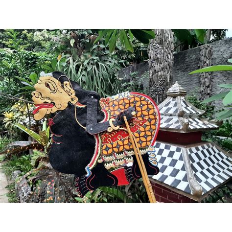Jual Wayang Kulit Sapi Asli Semar Hitam Halus Ukuran Standar Dalang By