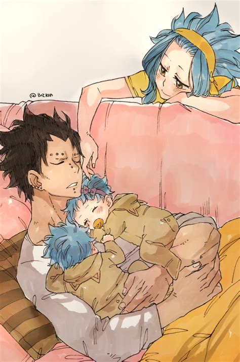 Levy Mcgarden And Gajeel Redfox Fairy Tail Drawn By Rusky Danbooru
