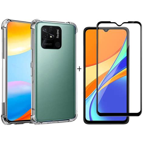 Capa Anti Impacto Para Xiaomi Redmi 10c 6 71 pol Película Vidro 3d