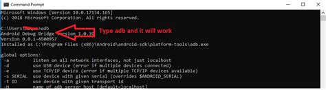 information technology adb is not recognized as an internal or external command operable