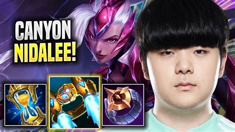 CANYON IS SO CLEAN WITH NIDALEE DK Canyon Plays Nidalee JUNGLE Vs