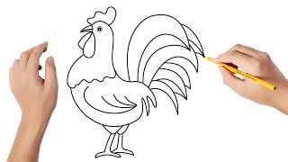 Como Desenhar Um Galo Como Dibujar Un Gallo Doovi