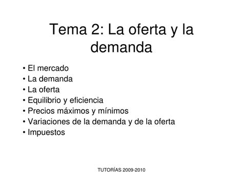 PPT LEY DE OFERTA Y DEMANDA UOferta Y Demanda Son Las Fuerzas Que