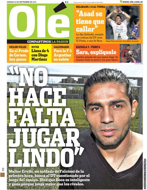 Periódico Olé Argentina Periódicos de Argentina Edición de sábado