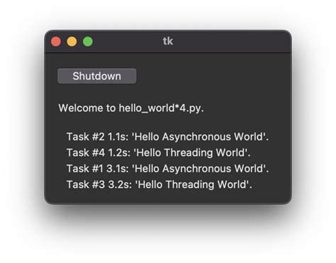 Python How Do You Get Tkinter To Work With Asyncio Stack Overflow