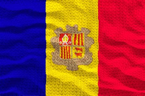 Premium Photo National Flag Of Andorra Background With Flag Of Andorra