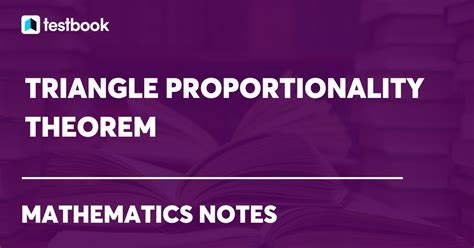 triangle proportionality theorem statement proof and example